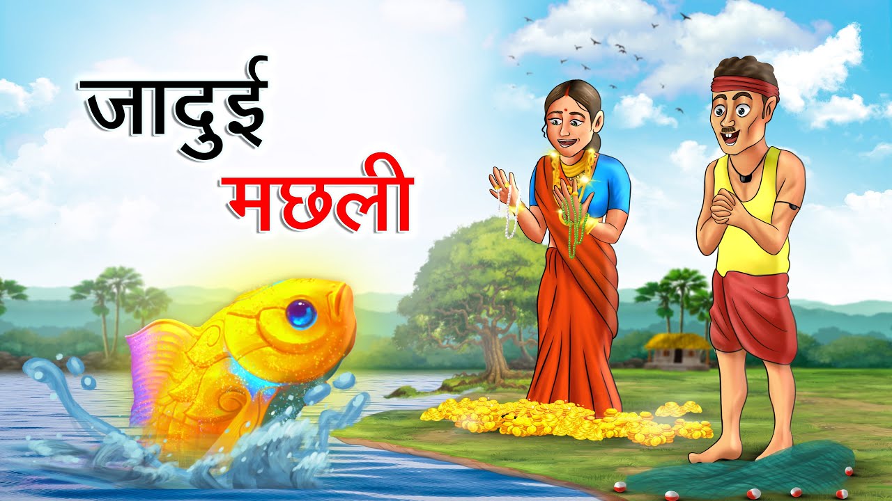 जादुई मछली और लालची पत्नी | JADUI MACHLI AUR LALCHI PATNI | HINDI ...
