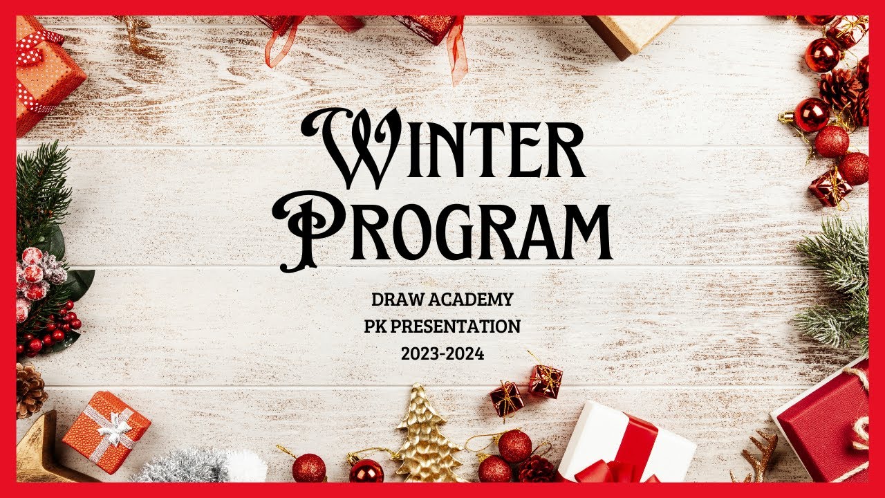 DRAW ACADEMY EARLY LEARNING WINTER PROGRAM 2023 - YouTube