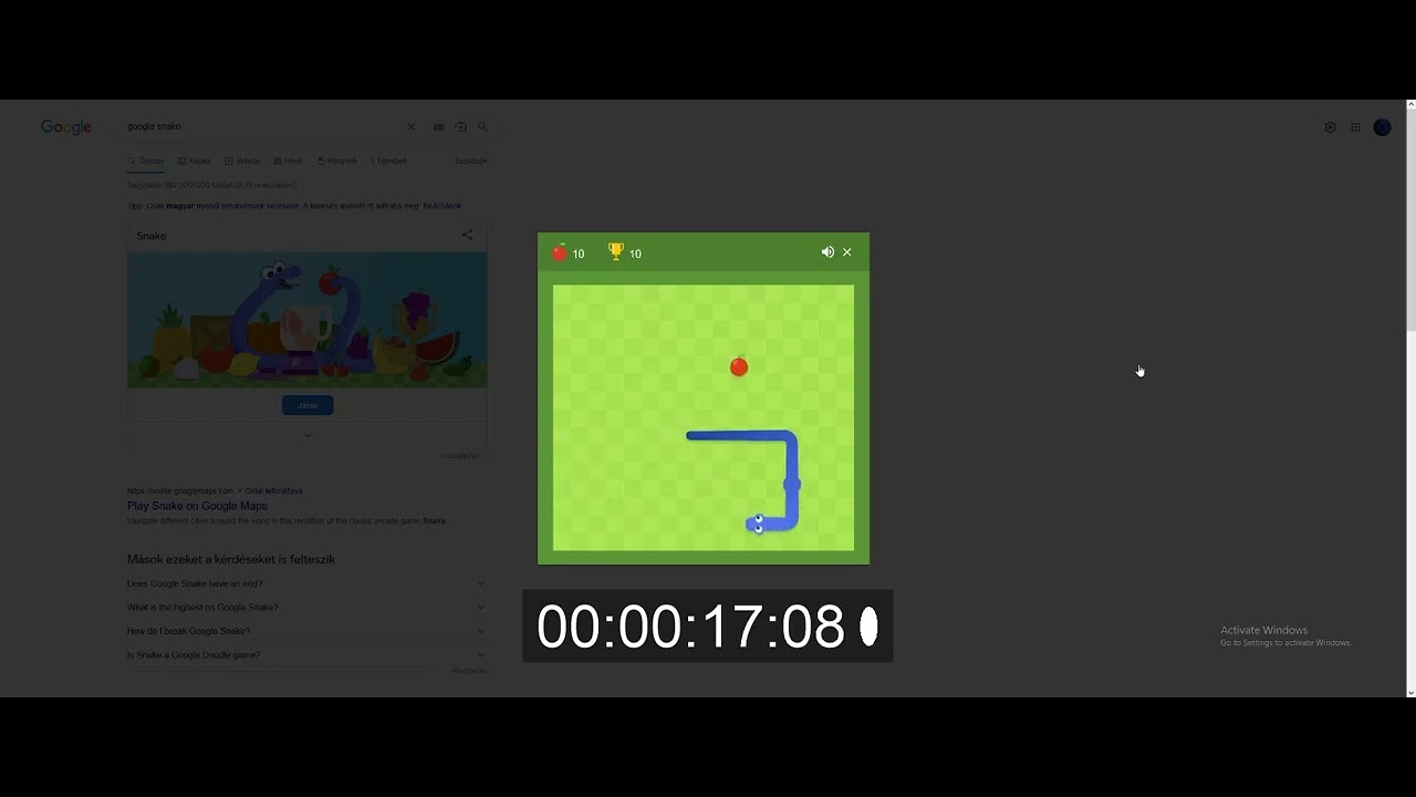 Google Snake Standard 1 Apple to 25 Apples (50.08) - YouTube
