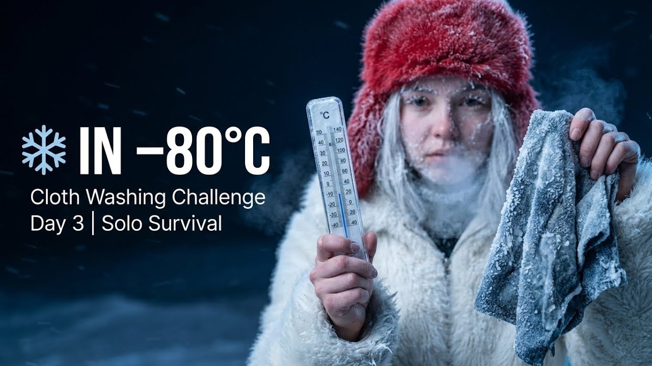 ️–80°C Polar Night Survival | 24-Hour Darkness in Siberia | Day 3 ...