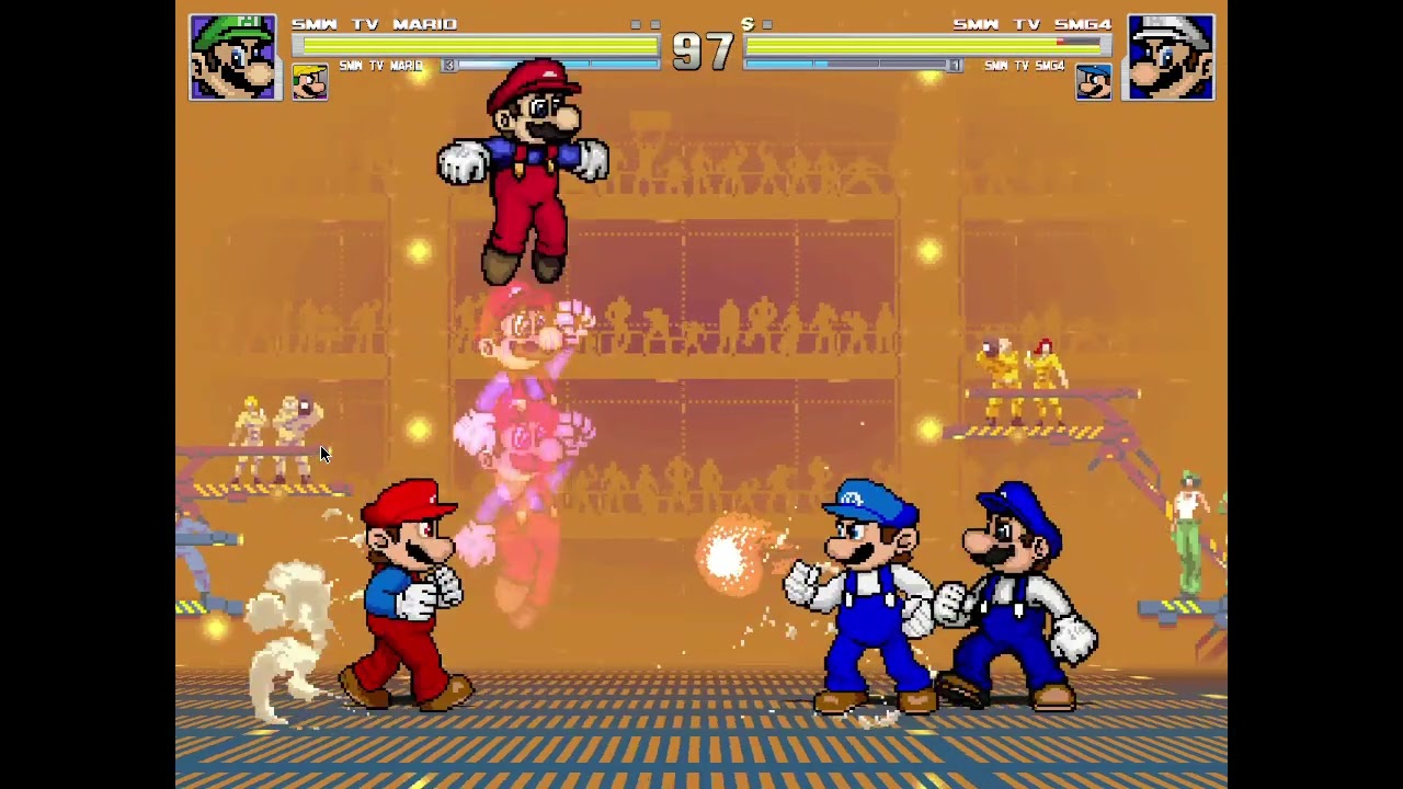 Batalha de MUGEN #192: SMW TV Mario(SM853) e SSB SMW TV Mario vs SMW TV ...