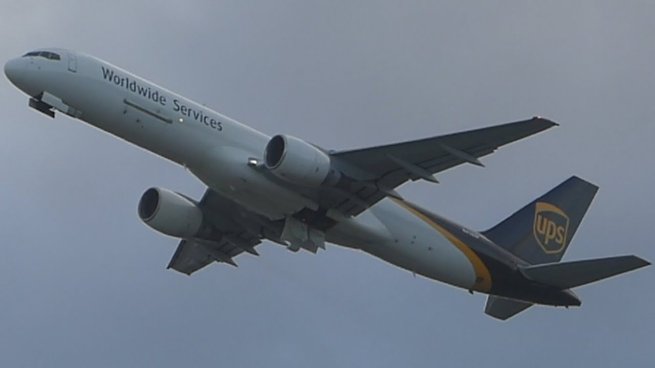 UPS Boeing 757-24A(PF) [N418UP] Takeoff from PDX - YouTube