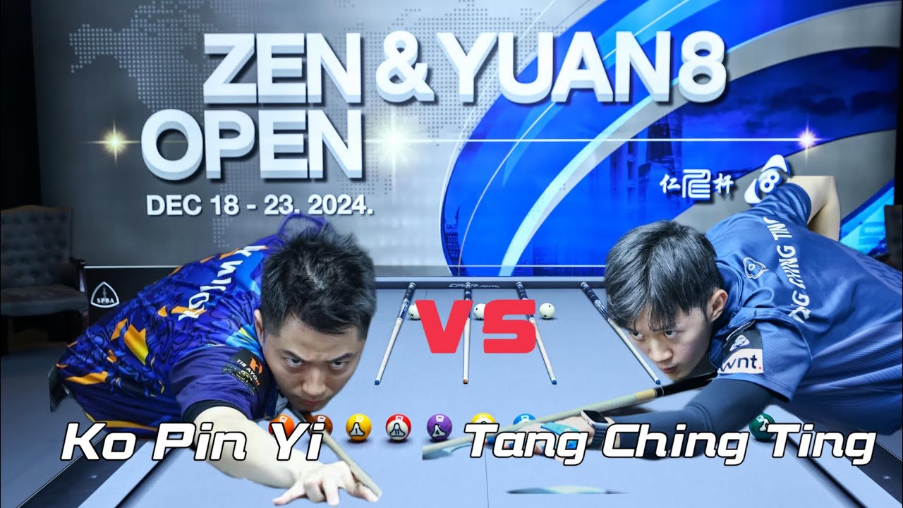 ZEN&YUAN8 OPEN 16進8 Tang Ching Ting唐境霆vs.Ko Pin Yi柯秉逸 搶10 - YouTube