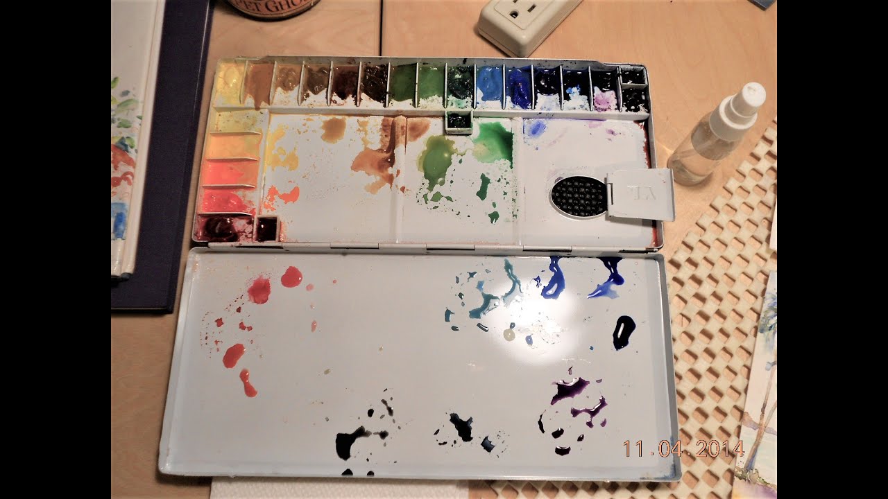 Palette & Watercolor Technique Video - with Pro Artist CHRIS PETRI ...