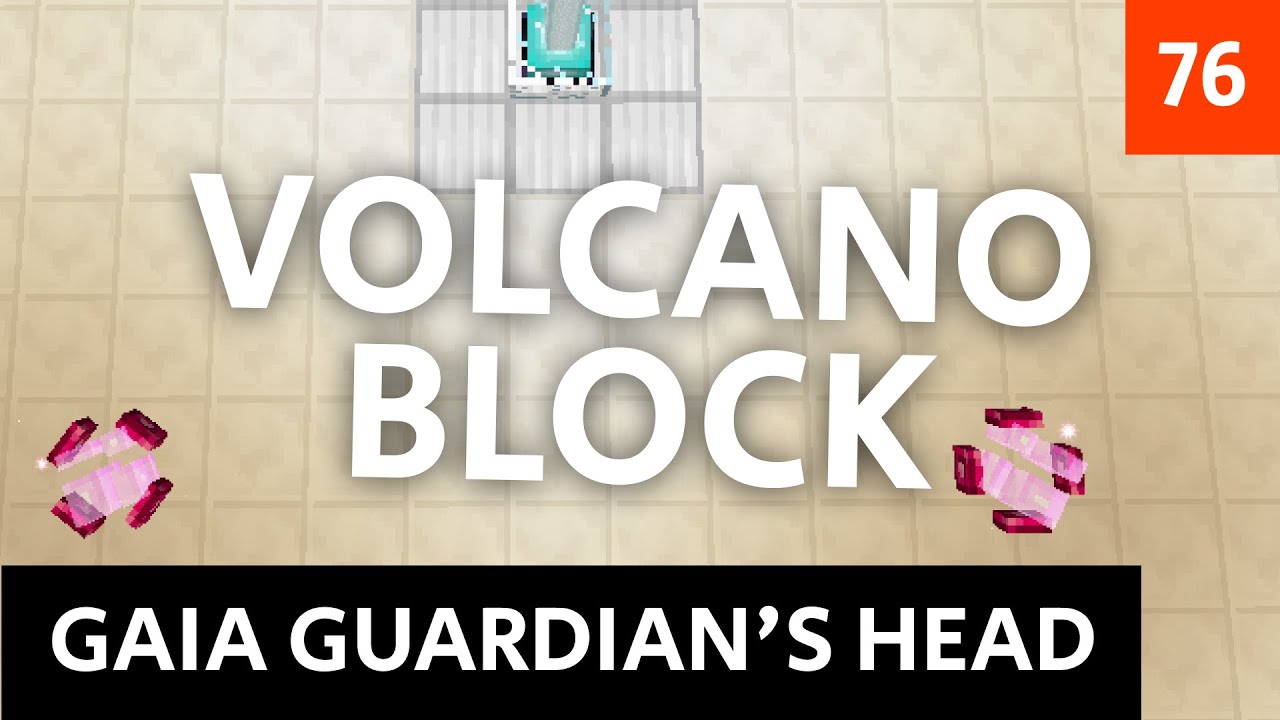 GAIA GUARDIAN'S HEAD 🔥 Minecraft Volcano Block #76 - YouTube