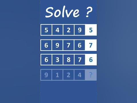Solve The Number Puzzle Brain Teaser - YouTube