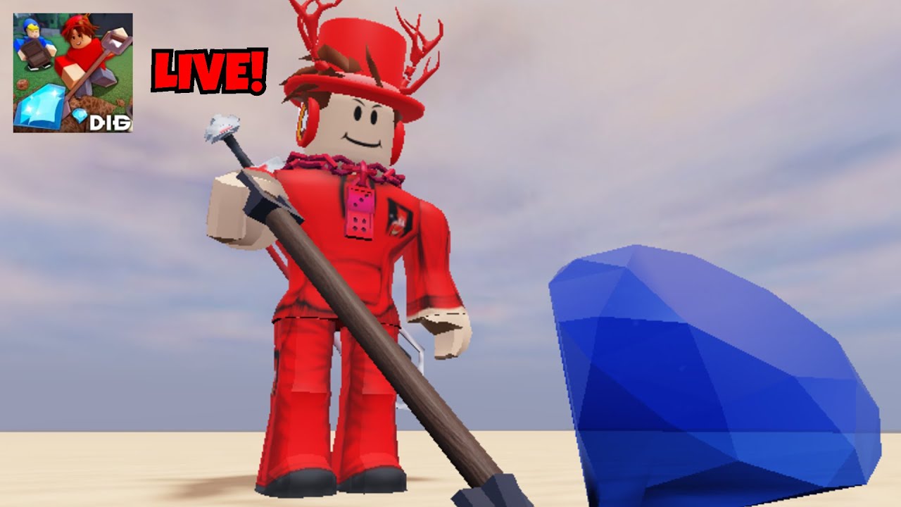 🔴PLAYING ROBLOX DIG WITH VIEWERS! GETTING THE STARFIRE SHOVEL?! - YouTube