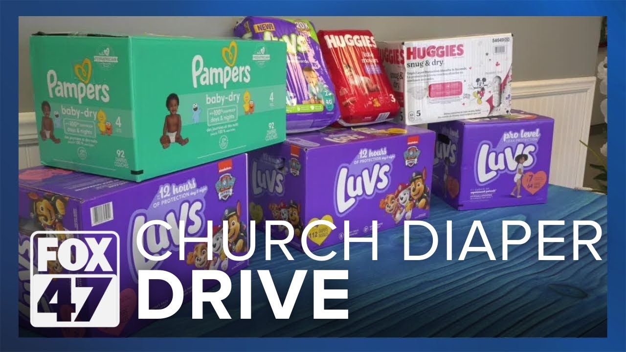 Church holds diaper drive to help families in need - YouTube