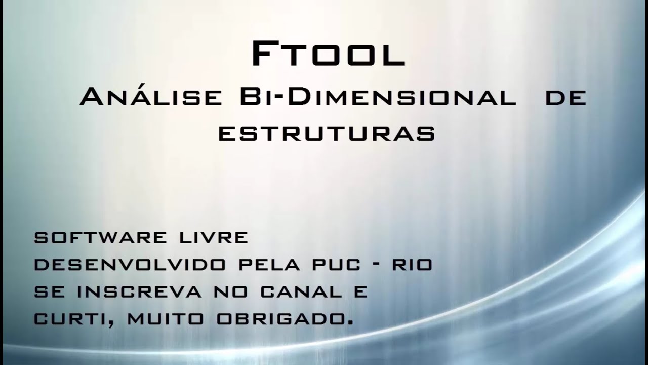 Ftool - Análise bi-dimensional de estruturas - YouTube