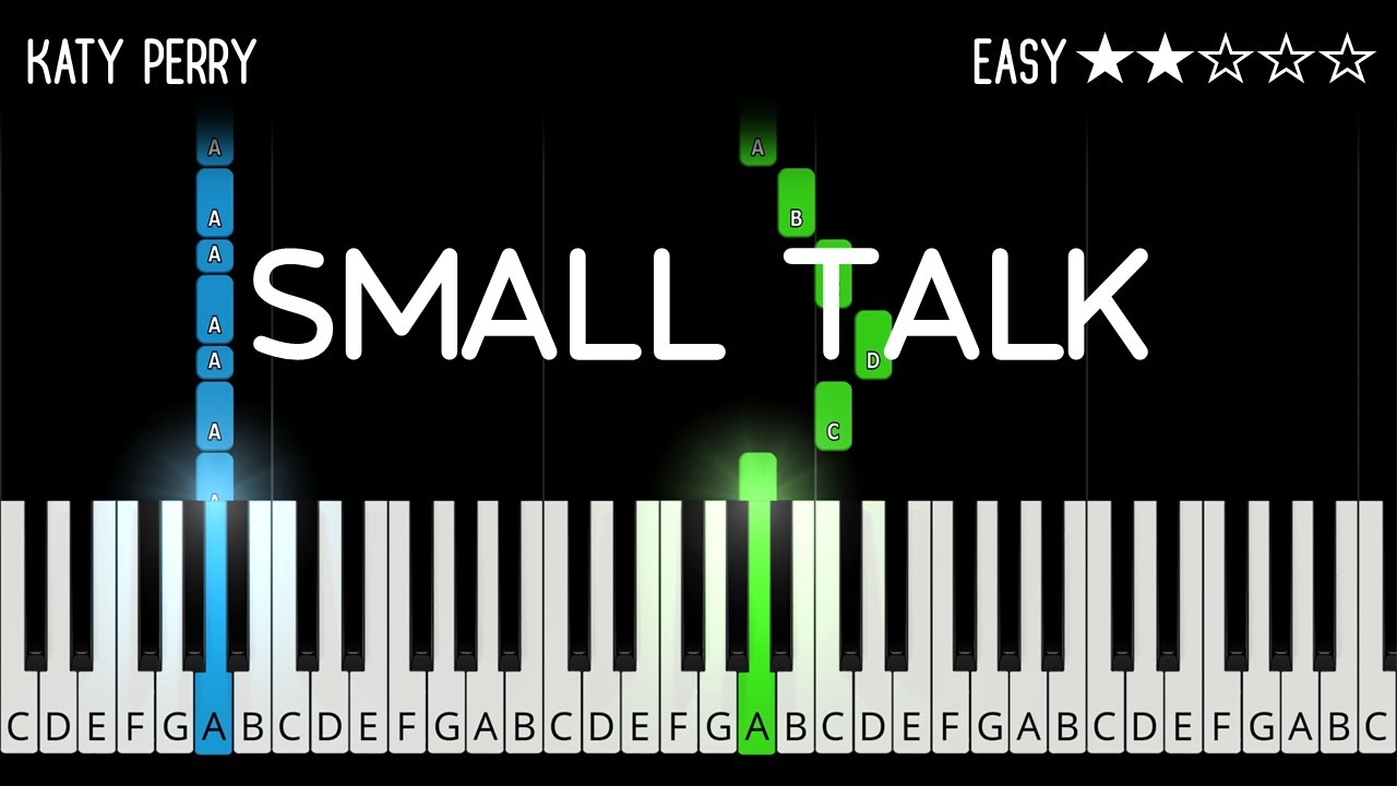 Katy Perry - Small Talk - EASY Piano Tutorial - YouTube