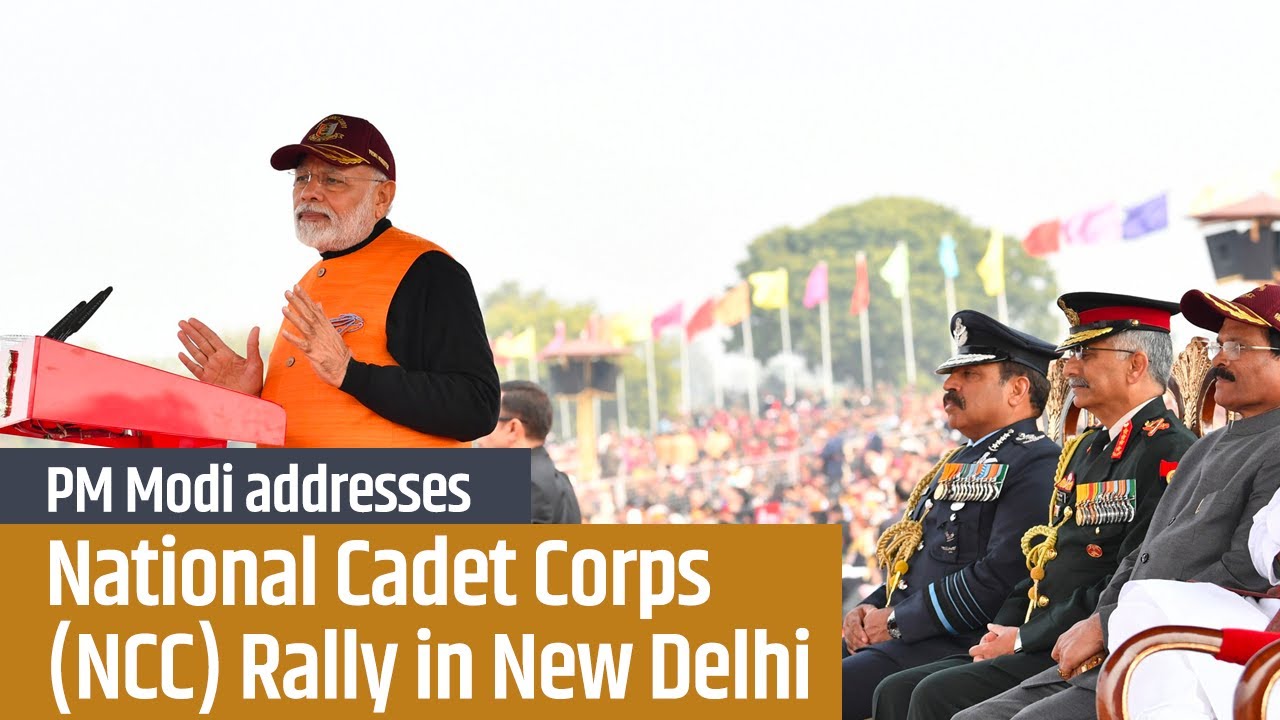 PM Modi addresses National Cadet Corps (NCC) Rally in New Delhi | PMO ...