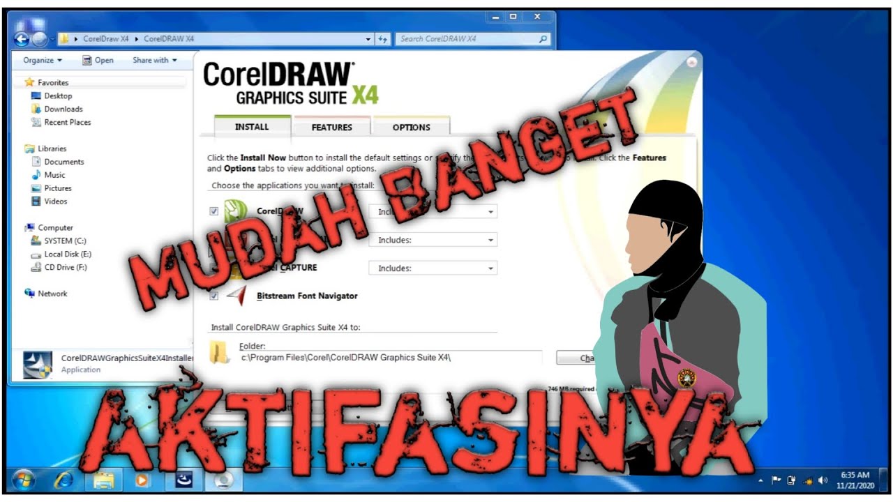 Cara install coreldraw x4 suite 2020 dengan mudah - YouTube