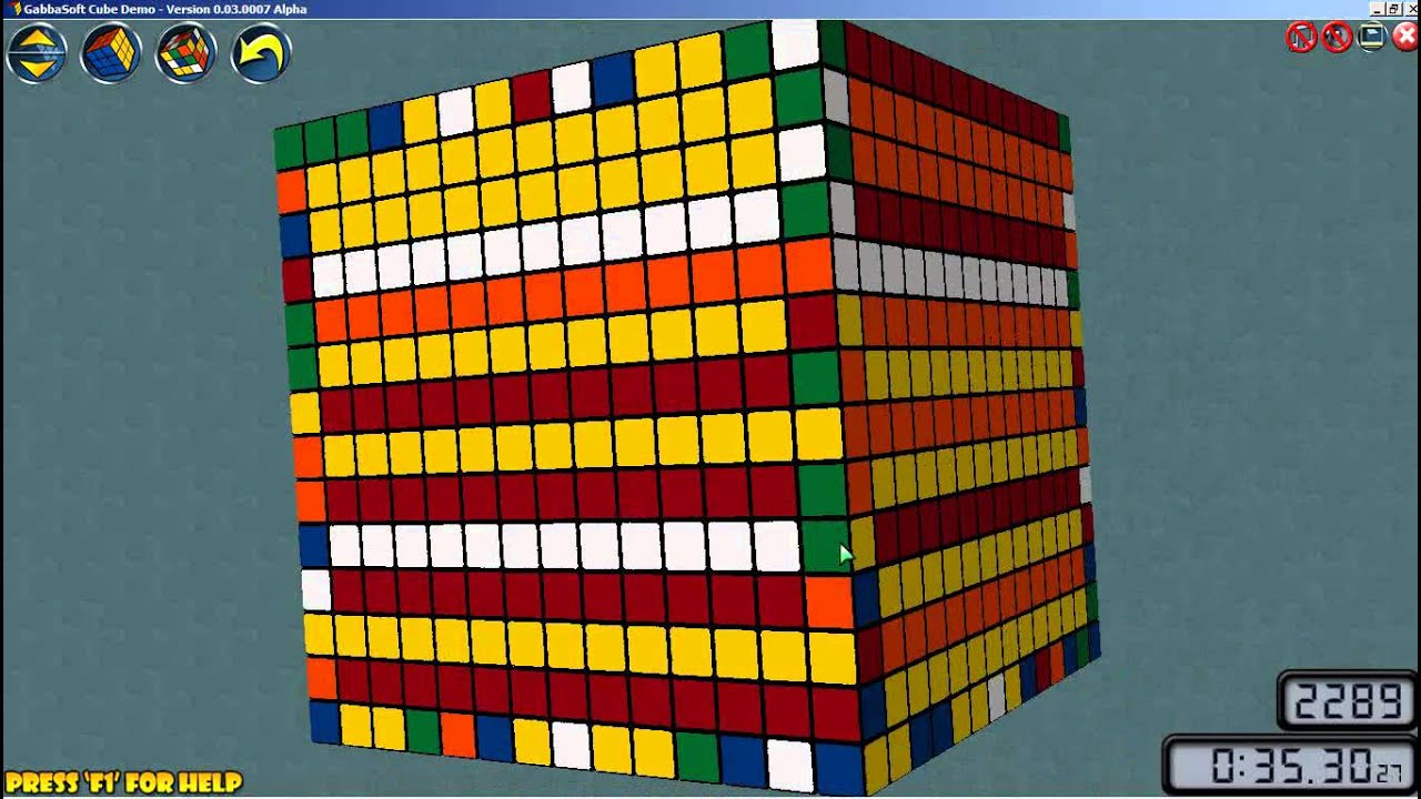 Finishing off a 14x14x14 Rubik's cube - YouTube