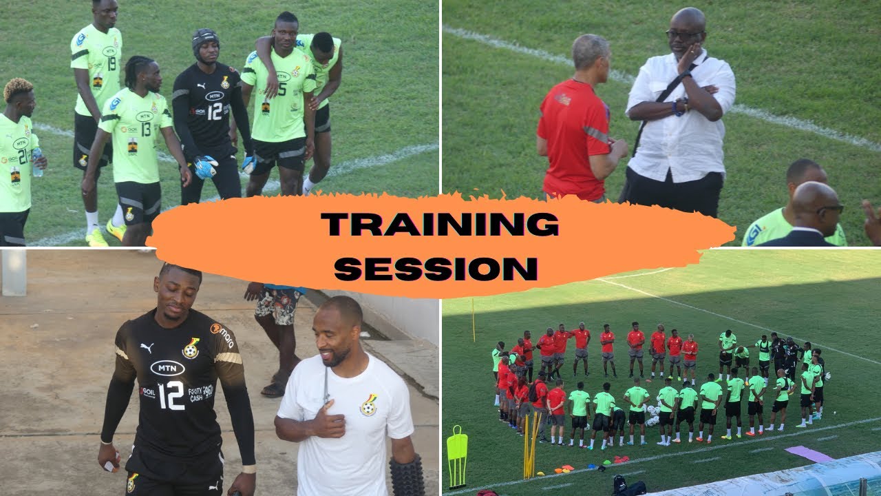 22 BLACK STARS PLAYERS ARRIVE FOR FIRST TRAINING SESSION AT THE ACCRA ...