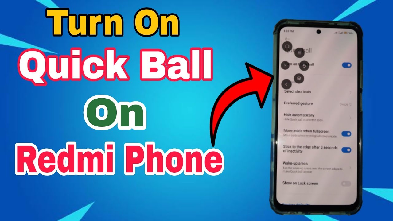 How To Turn On Quick Ball In Redmi 2022 | Quick Ball On Xiaomi Phones ...