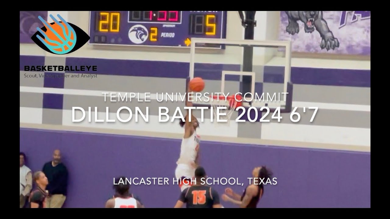 TEMPLE UNIVERSITY COMMIT Dillon Battie 2024 6'7 Lancaster High School ...