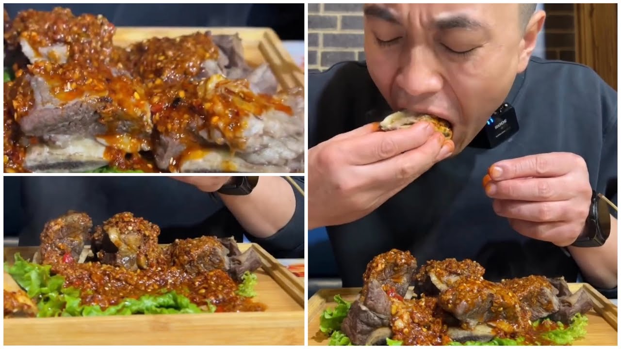 Delicious food quick eating mukbang asmr with real sound, Fall water ...