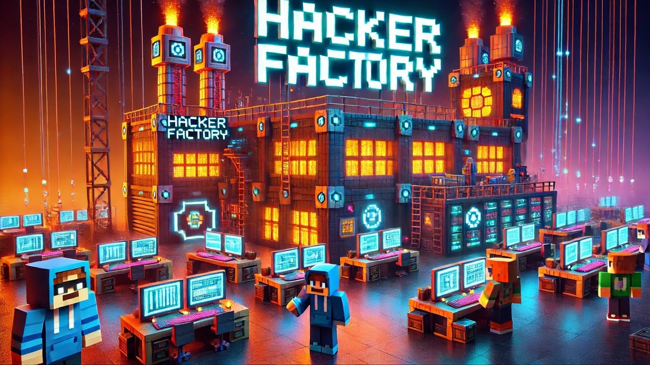 Hacker factory in Minecraft - YouTube