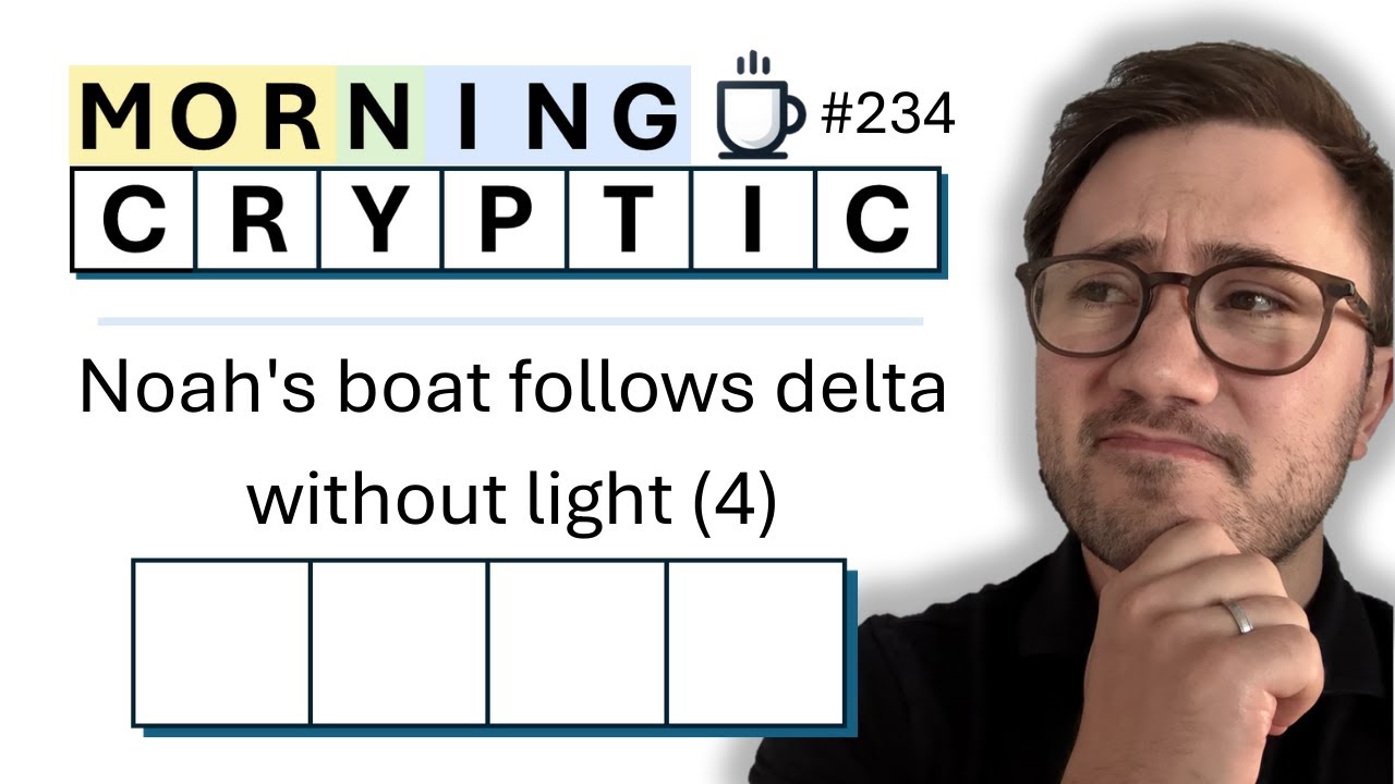 Cryptic Crossword Clues for Beginners | #234 - YouTube