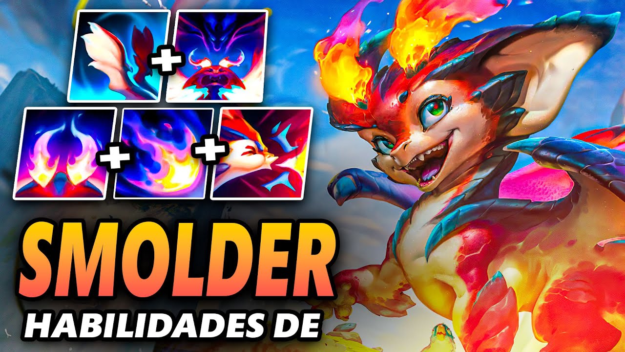 TODAS LAS HABILIDADES DE SMOLDER EN 2 MINUTOS EL NUEVO CAMPEON DE ...