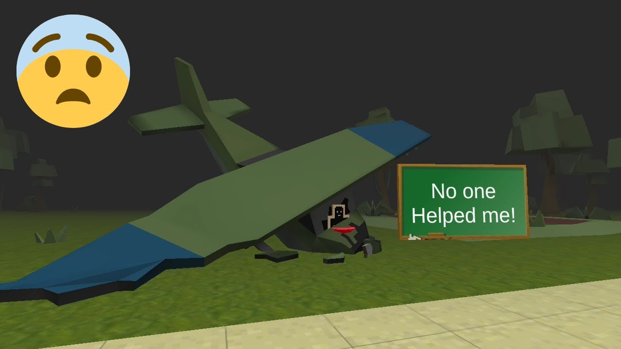 Crashed Plane in chicken gun - YouTube