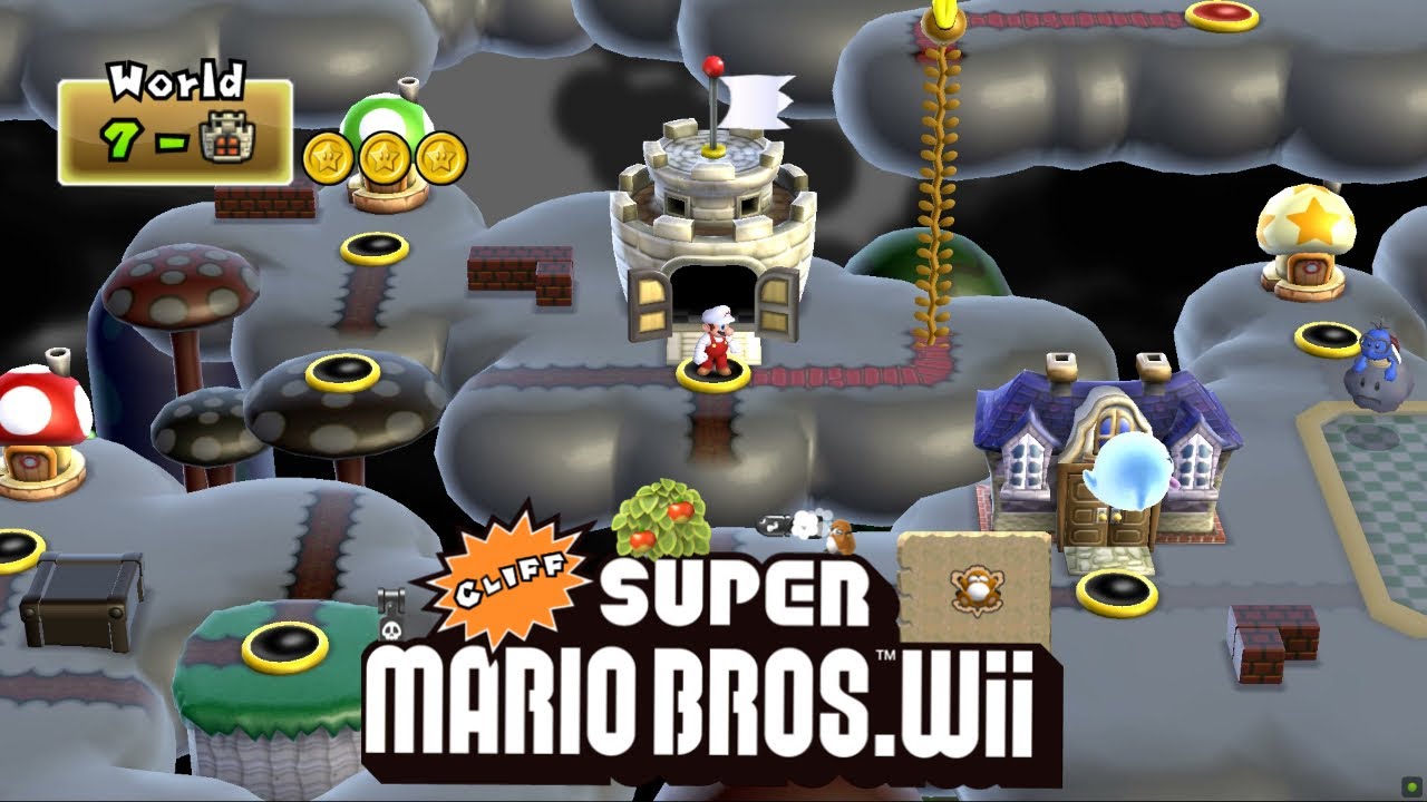 CLIFF Super Mario Bros Wii #6 Walkthrough 100% - YouTube