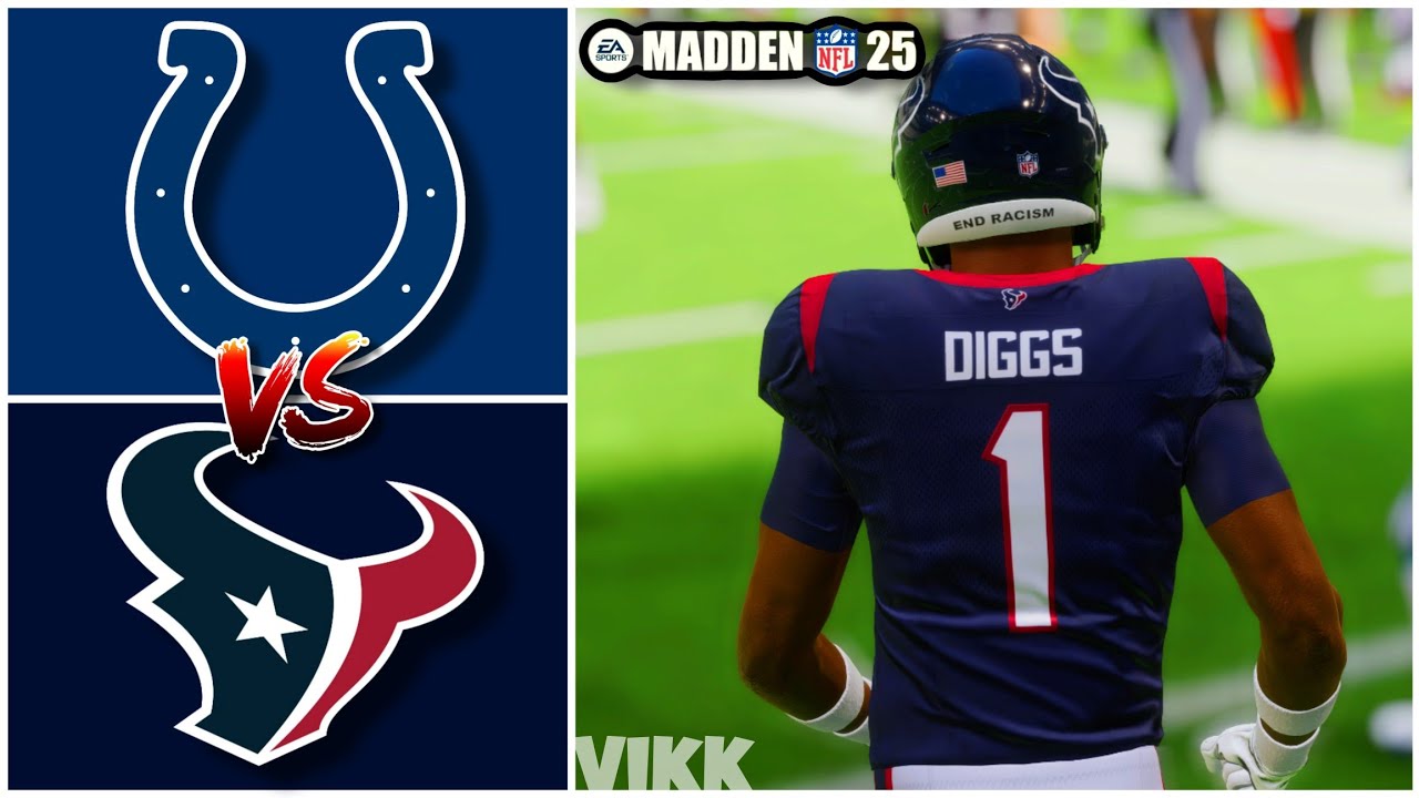 Colts vs Texans Week 8 Simulation (Madden 25 Rosters) - YouTube