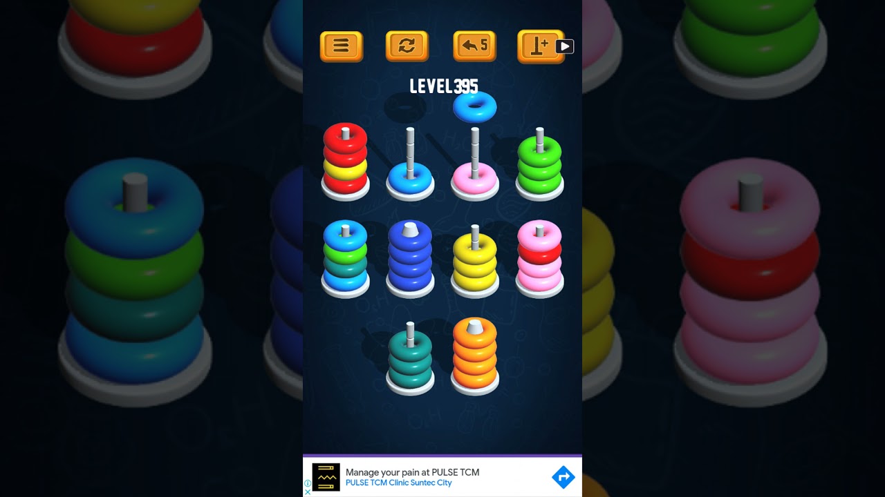 Hoop Sort Puzzle - Color Ring Stack Sorting Game Level 395 Solution ...