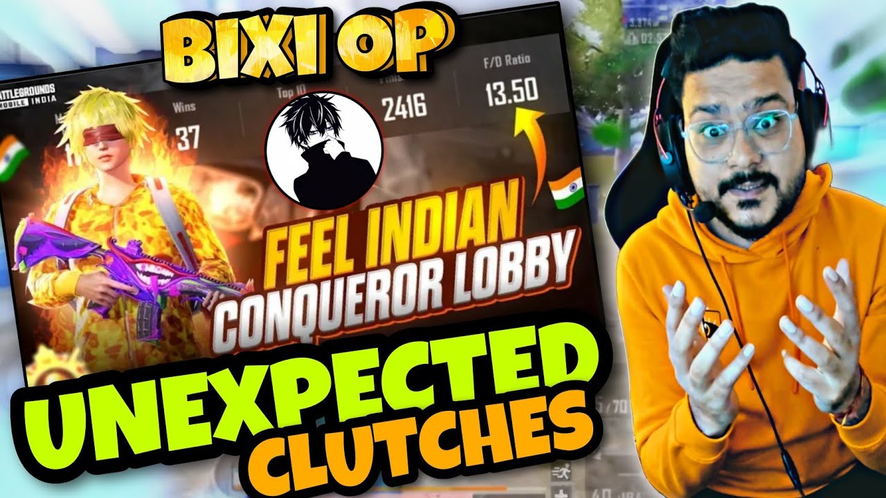 Faster than Chinese Players BIXI OP Dominating Conqueror Lobby in BGMI ...