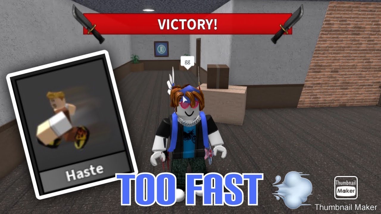 HASTE IS OVER POWERED... | Murder Mystery 2 - YouTube