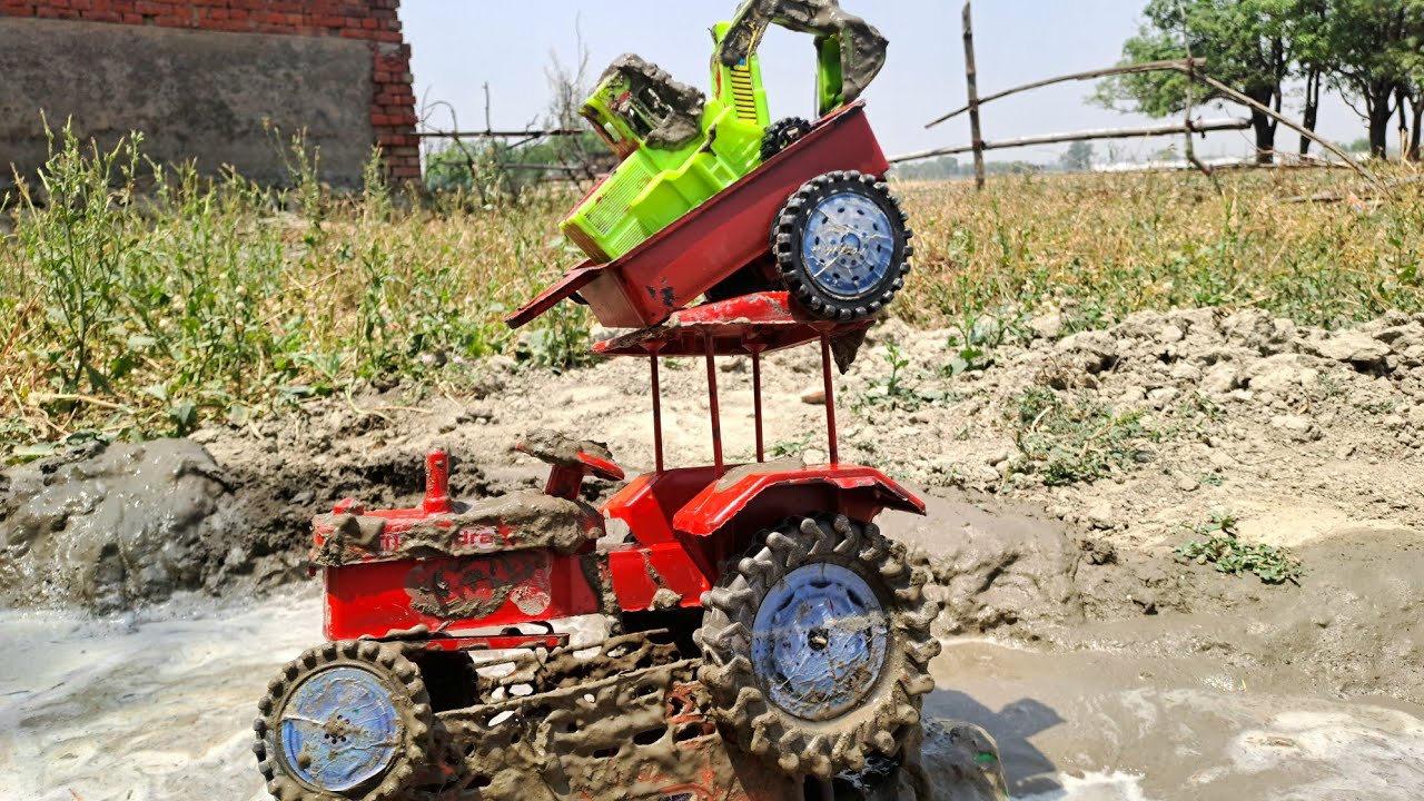 toy mud trucks | toy in the mud |toy cars in the mud | world cartoon | part 4 - YouTube
