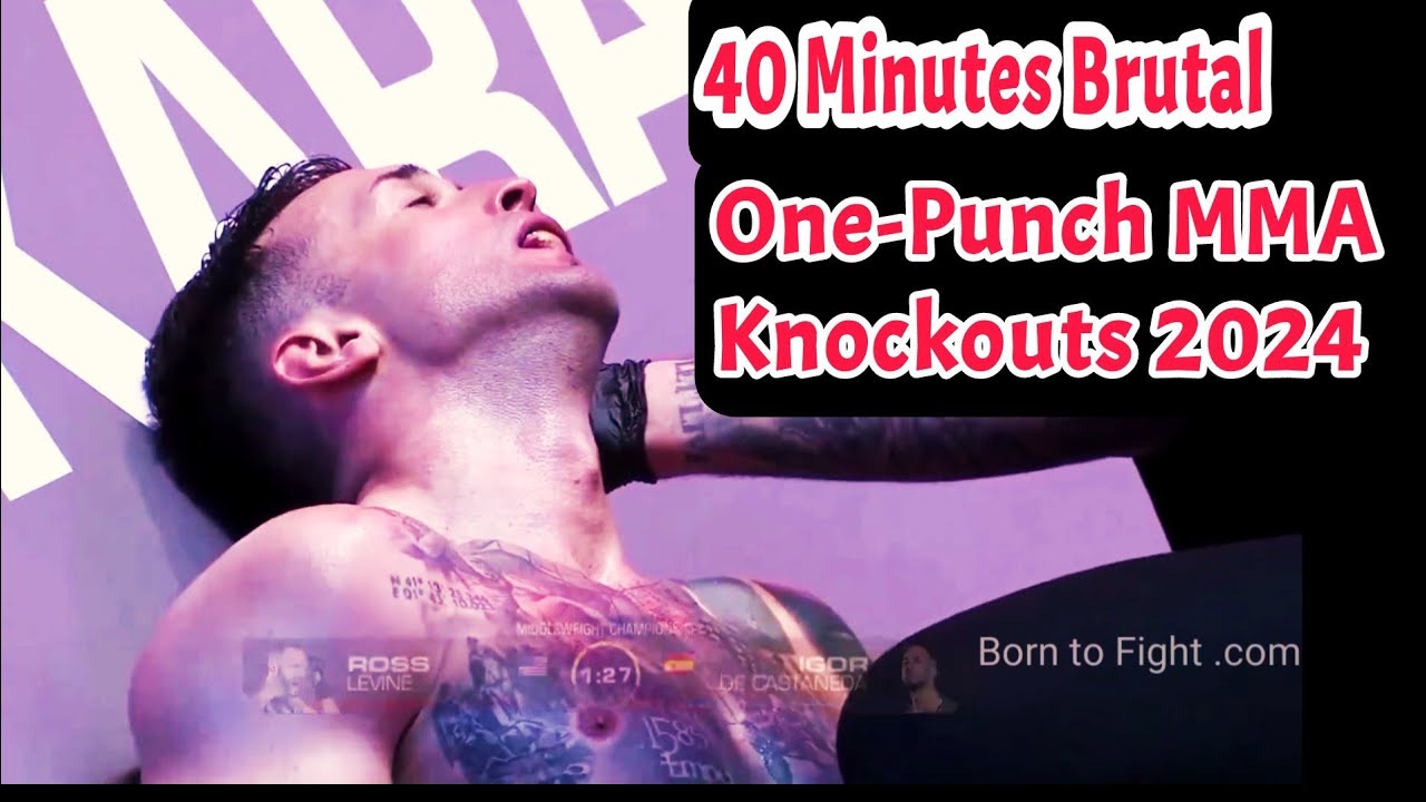 40 minutes One-Punch MMA Knockouts 2024 - YouTube