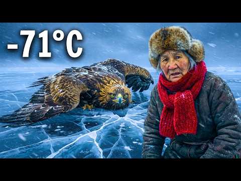 🦅-71°C'de Buzun Üstüne Çakılan Donmuş Kaya Kartalını Kurtardı❄️ Peki Sonra?...