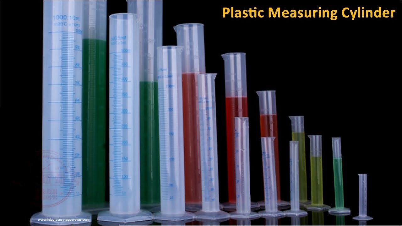 Plastic Measuring Cylinder Lab Consumable Graduated Cylinder 10ml to 2000ml Laboratory ...