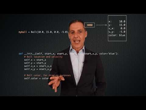Object-oriented programming (1/3): ball class - YouTube