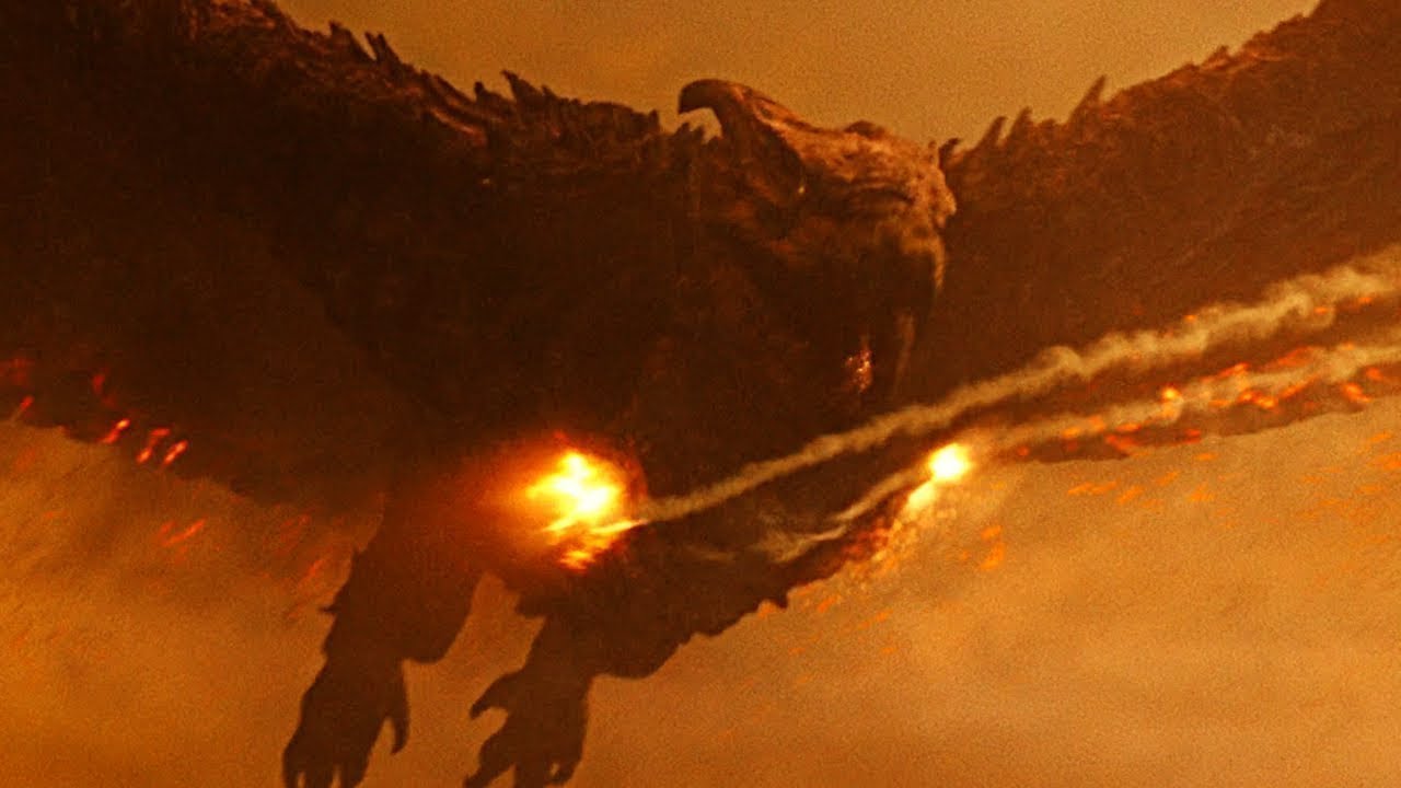 Rodan vs Jets and King Ghidorah Godzilla King of the Monsters - YouTube