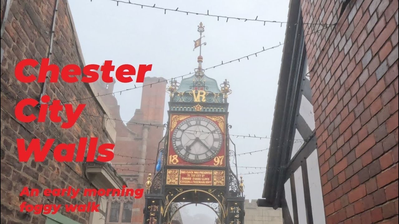Chester City Walls walk 4K part 1 - YouTube