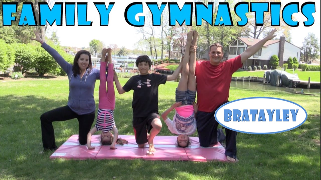 Family Gymnastics Challenge | Bratayley - YouTube