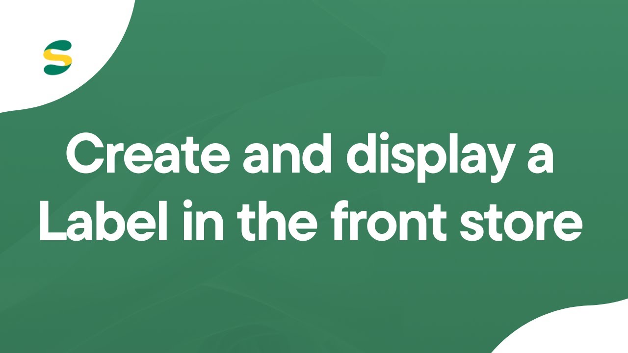 Sami Product Labels and Badges: How to create and display a label in ...