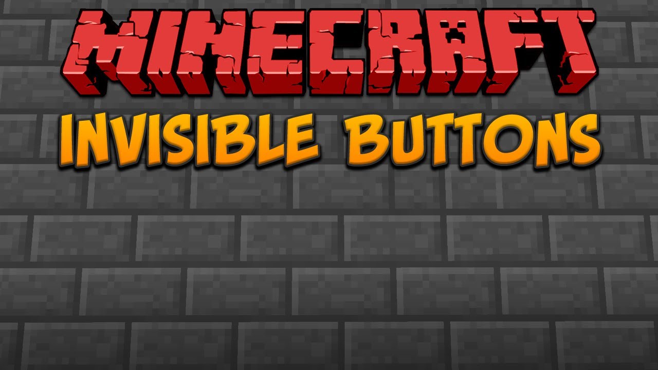 Minecraft: Invisible Buttons - YouTube