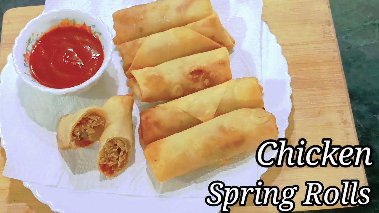 How To Make Chicken Spring Roll |Chicken spring roll [ Ramdan Special ...