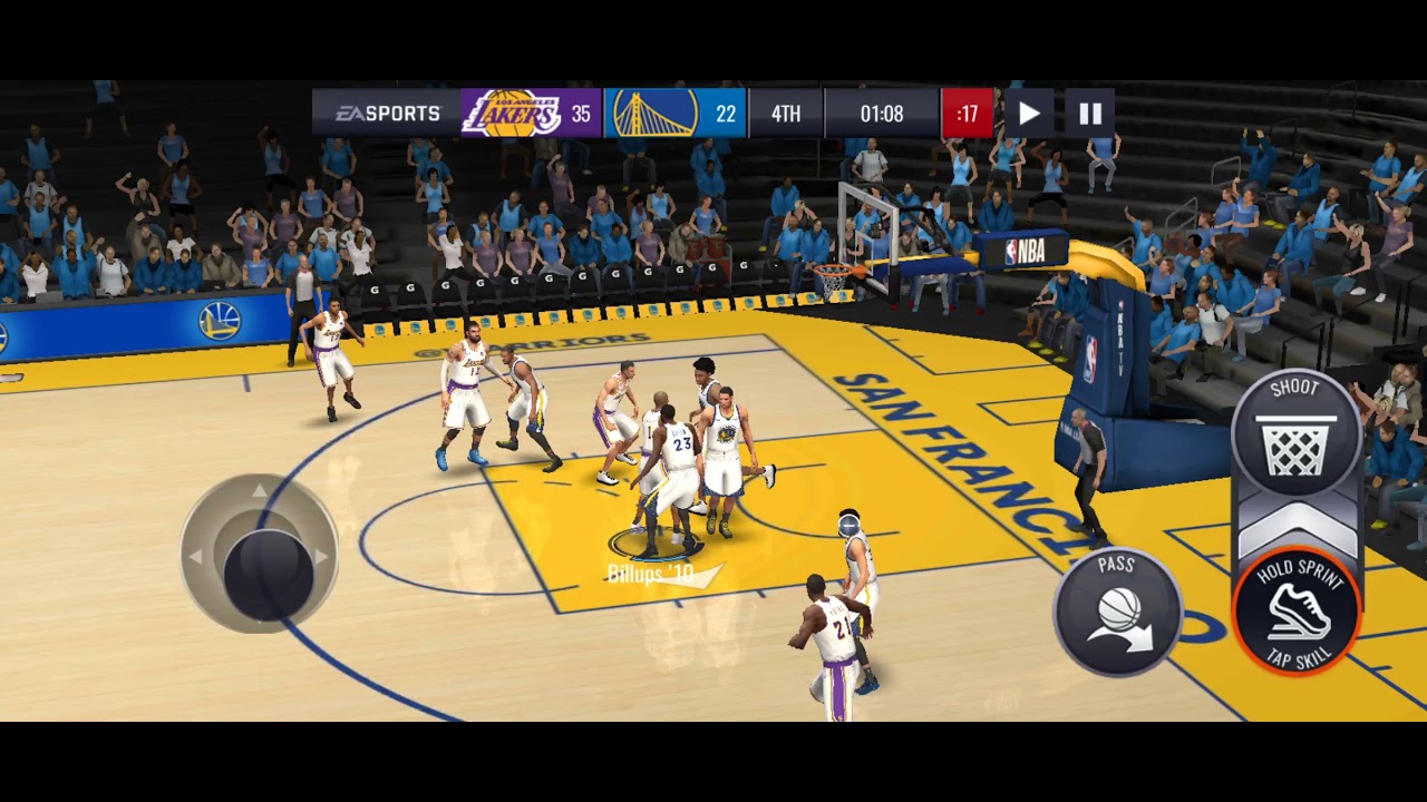 nba live moble game play - YouTube