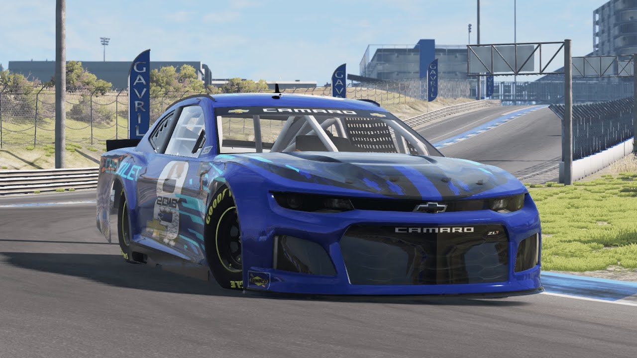 BeamNG.Drive Gen 6 Nascar Stock Car - Lap around WCUSA Track - YouTube