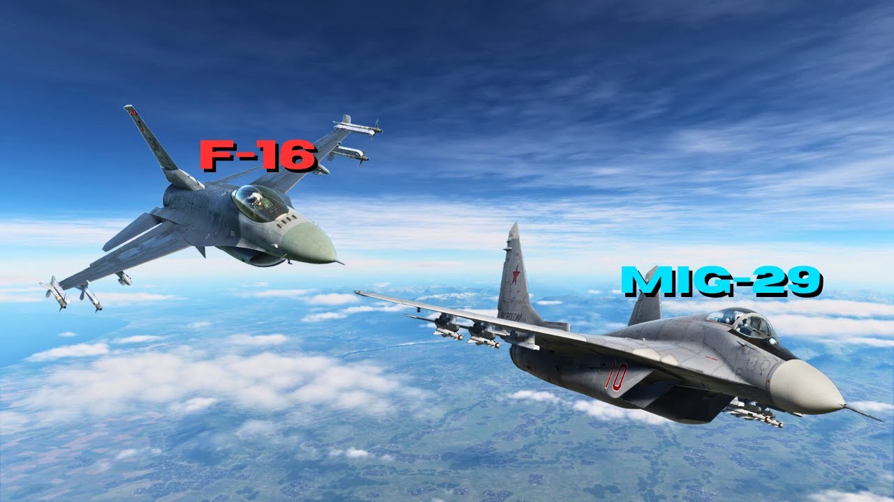 MIG-29 Vs F-16 | DOGFIGHT | DCS World | #dcsworld - YouTube
