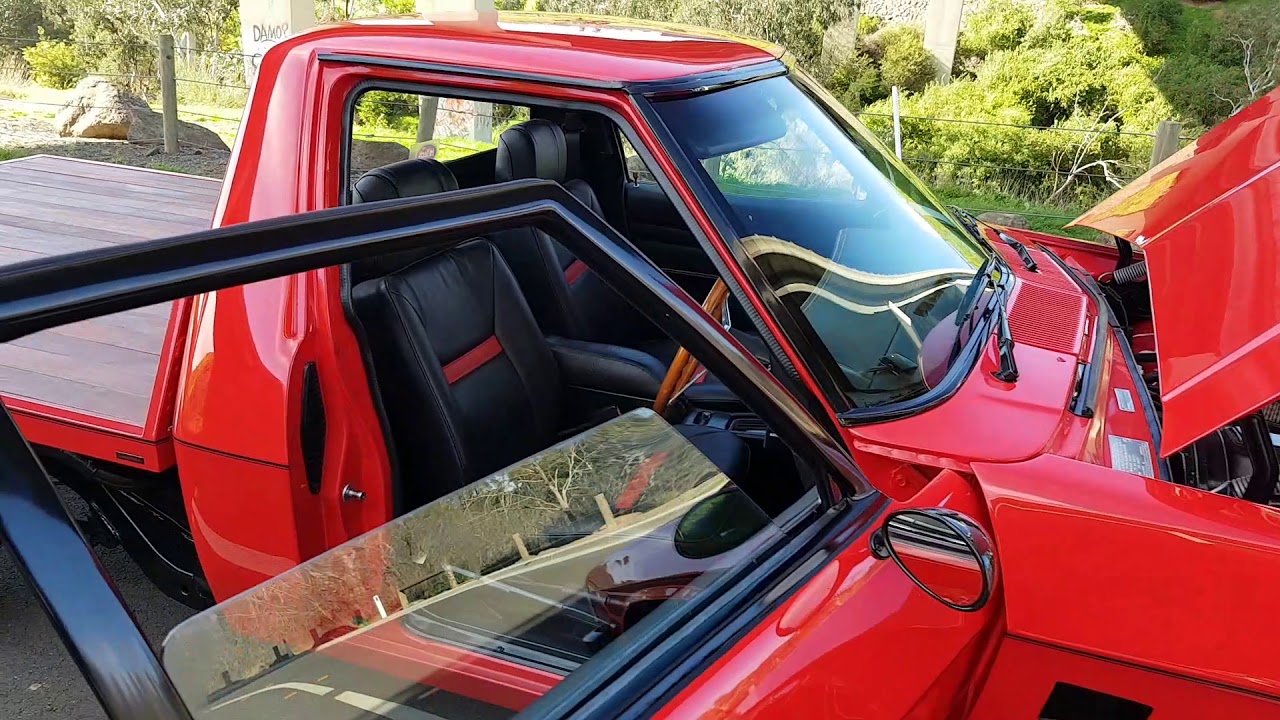 HOLDEN WB 1 TON UTE RED 308 - YouTube