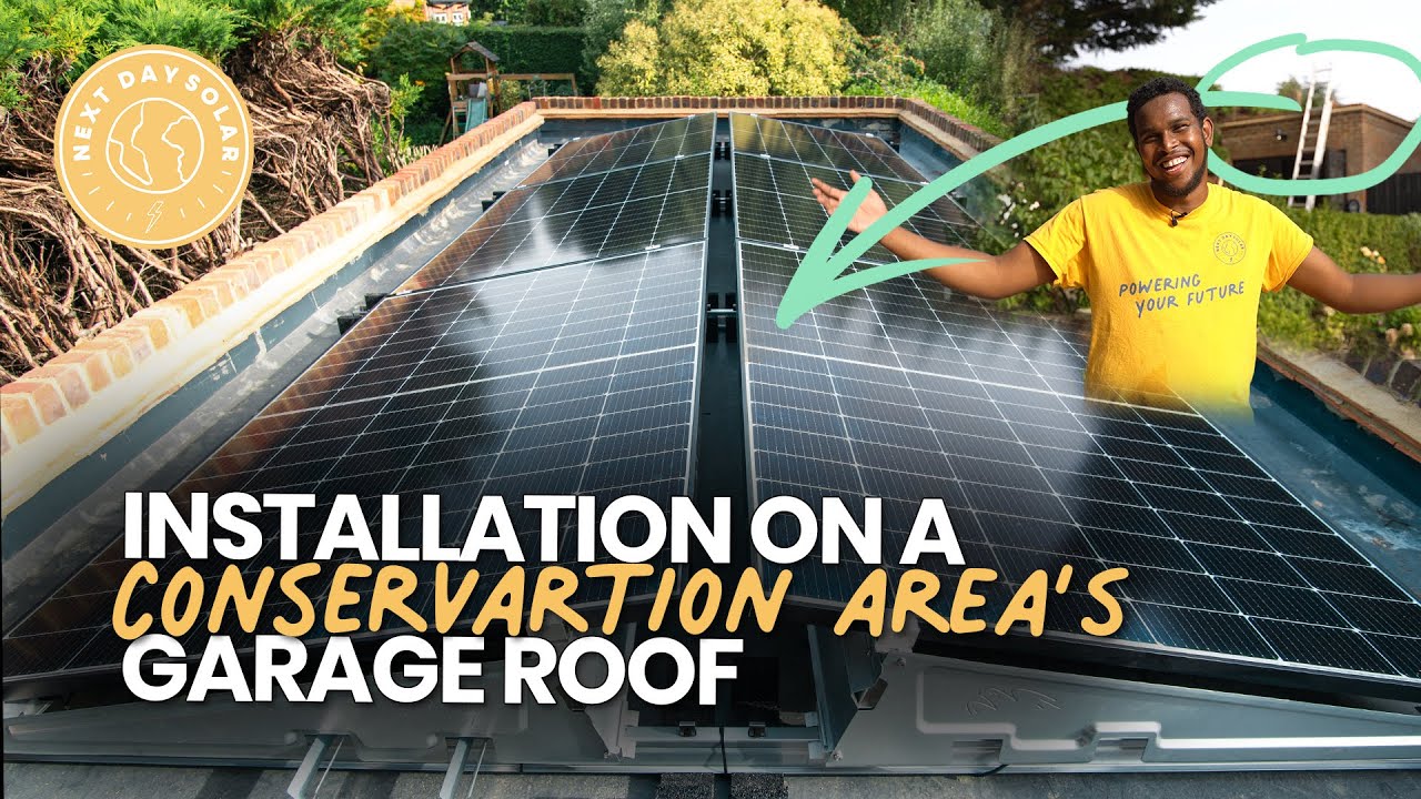 Solar Panel Install on Garage, East/West Mounting with 9.6kWh of ...