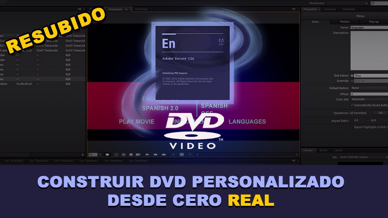 Encore: DVD desde cero full REAL, único en YouTube. - YouTube