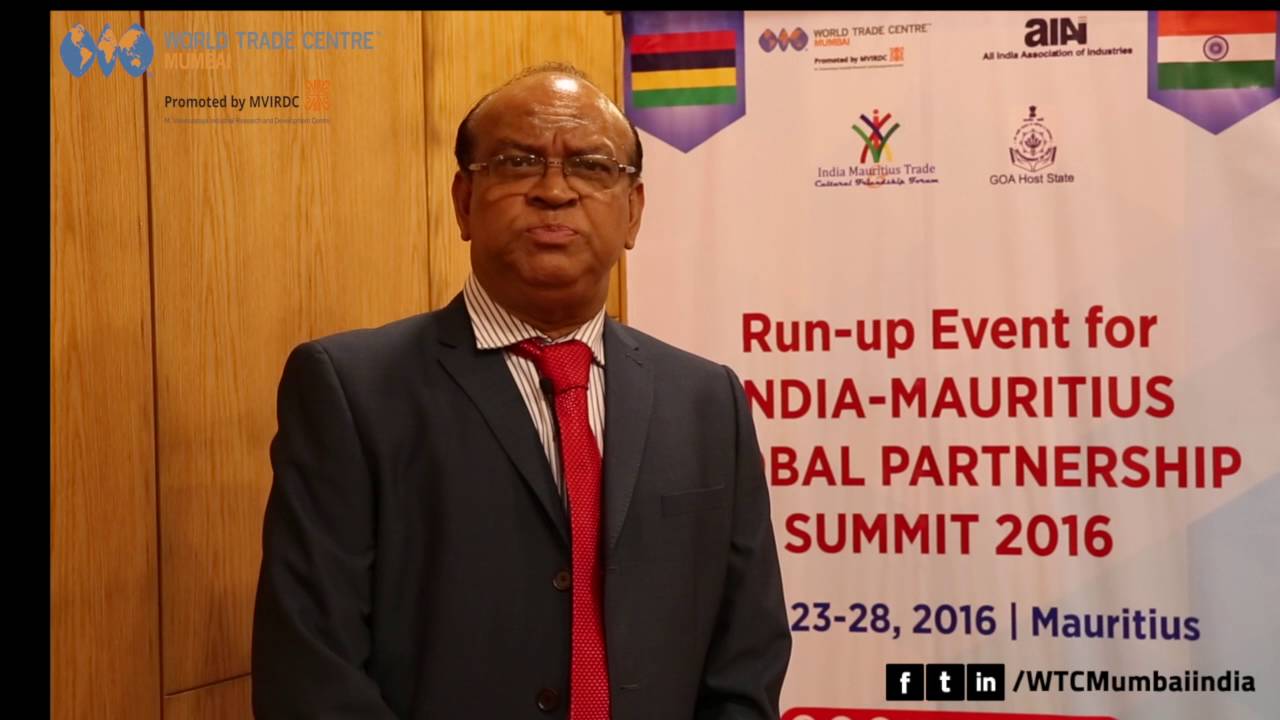 Hon. Rajcoomar Rampertab, at the Run Up Event for India-Mauritius ...