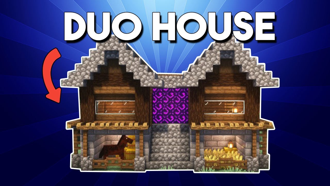 Simple DUO House in Minecraft [Tutorials] - YouTube