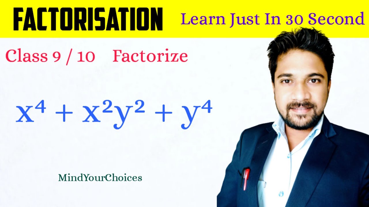 Maths Class 9 Chapter Factorization | How To Do Factorise - YouTube